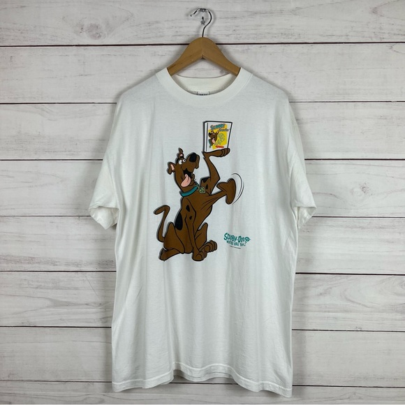 Vintage | Shirts | Vintage Rare Scooby Doo Snacks Cartoon Tshirt Xl ...